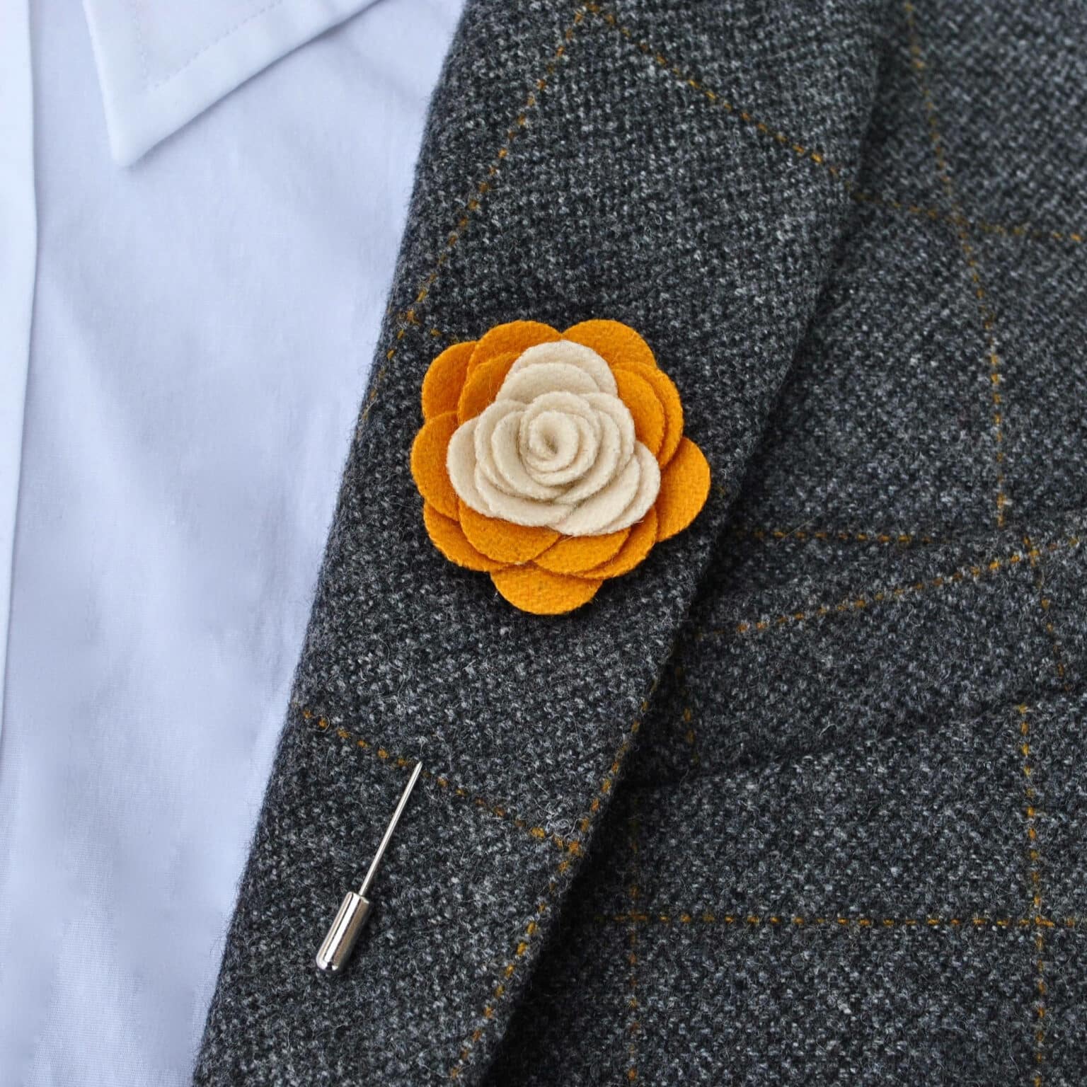 Flower Lapel Pin, Flower Boutonniere