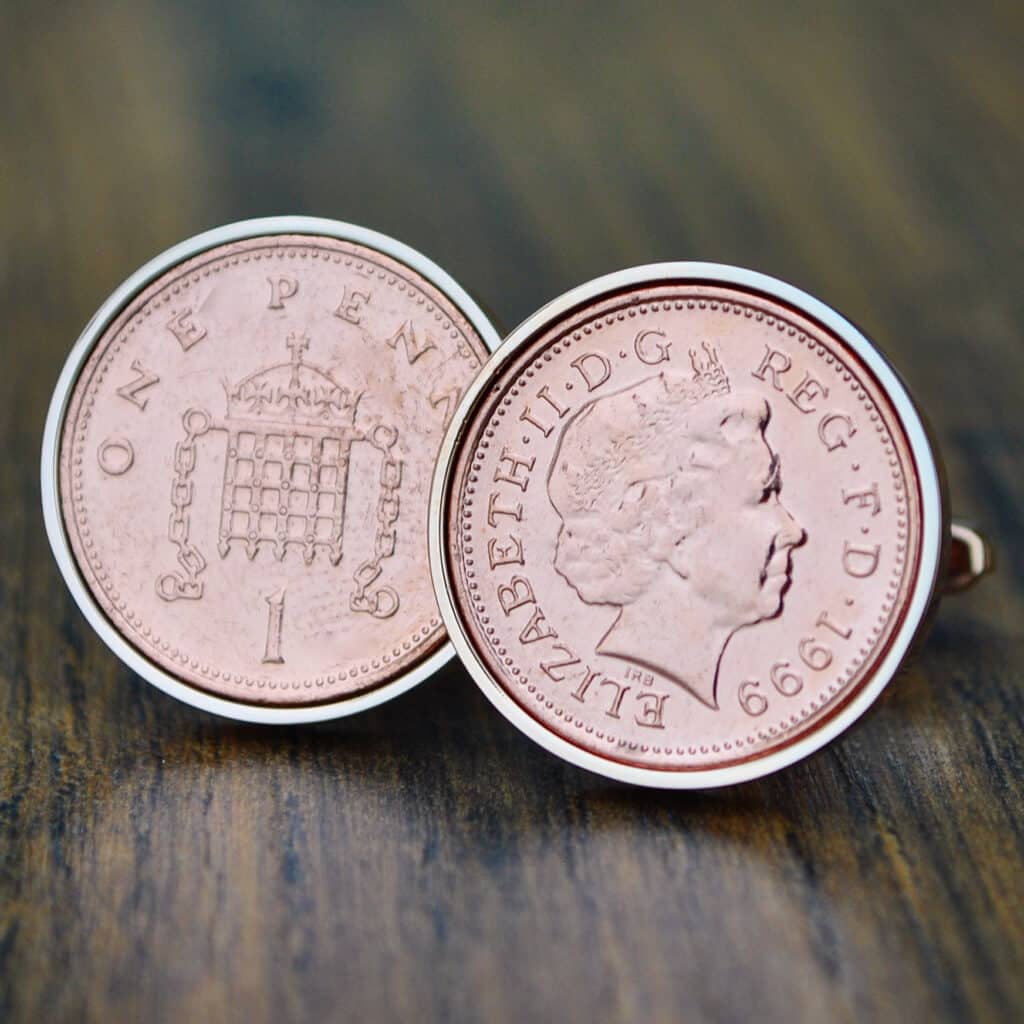 1999 United States One Cent Hip Flask