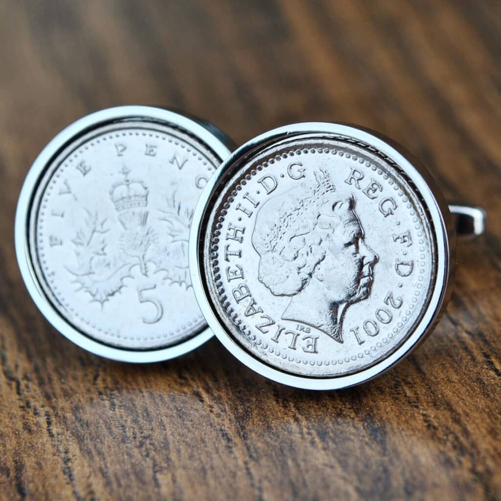 Coin Cufflinks | Anniversary & Birthday Coin Cufflinks