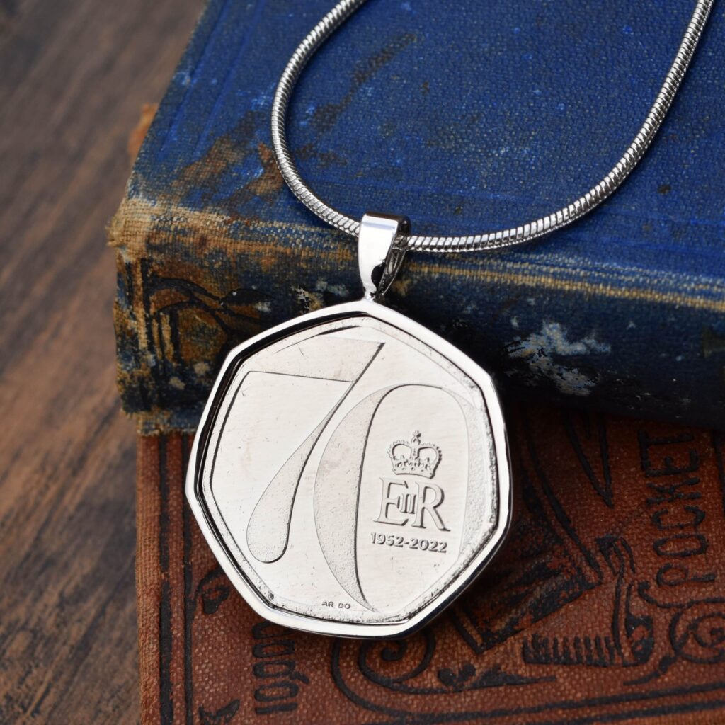 King Charles III 50p - First Coin with Kings Portrait - Keyring