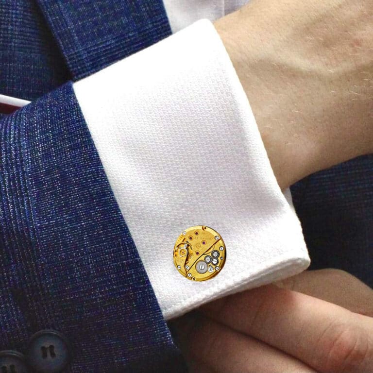 Gold Watch Cufflinks