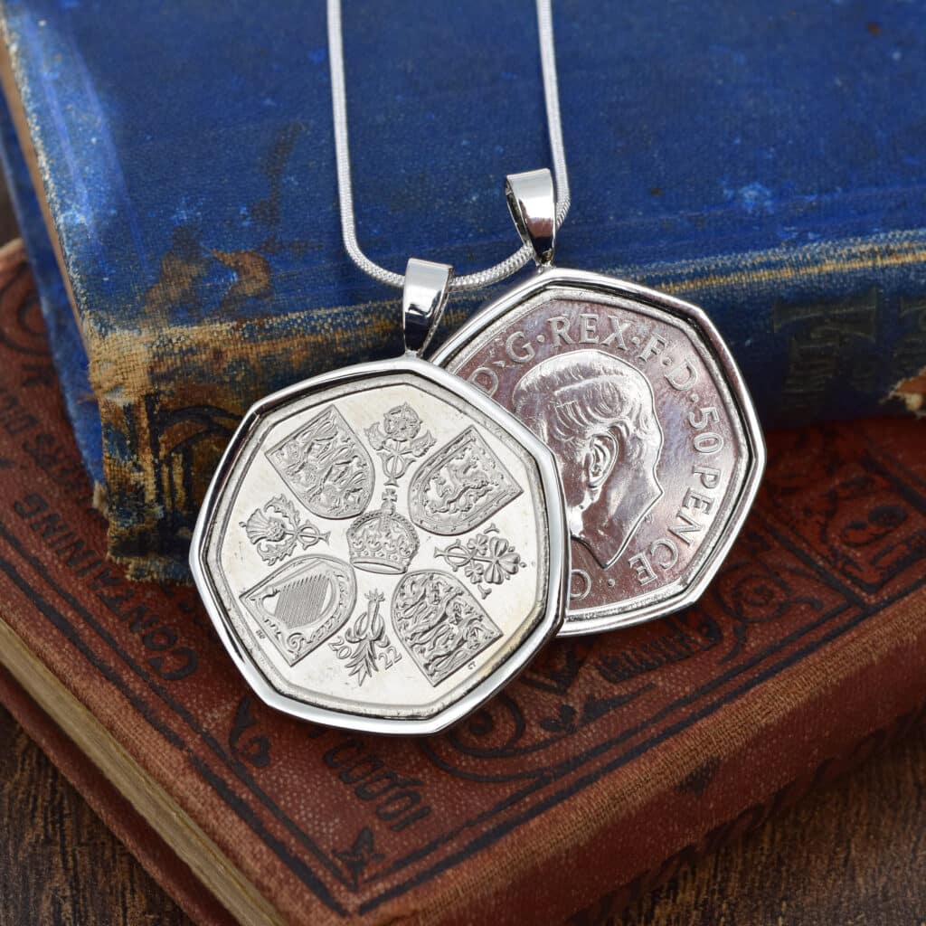 King Charles III 50p - Heads & Tails Jewellery